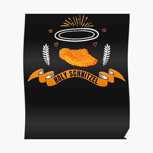 "Funny German Oktoberfest Drinking Beer Cerveza Schnitzel" Poster by ...