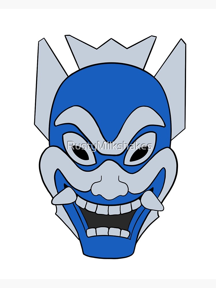 "Blue Spirit Mask | Avatar: The Last Airbender" Art Print for Sale by ...