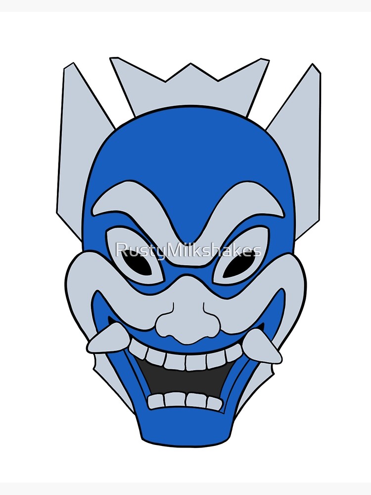 Blue Spirit Mask Drawing