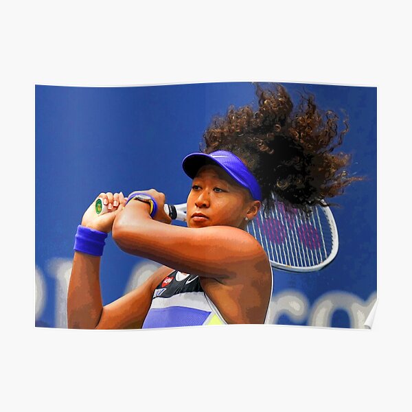 "Naomi Osaka playing tennis abstract" Poster for Sale by Therod | Redbubble