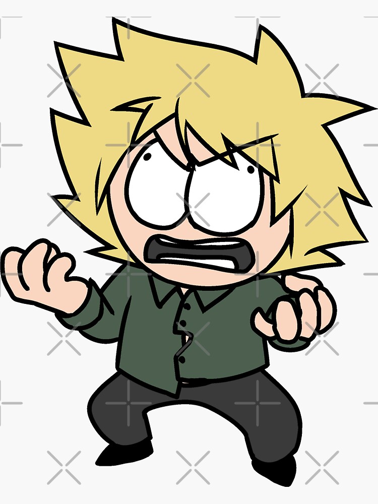 "Angry Tweek 2: Scream" Sticker for Sale by iiamti | Redbubble