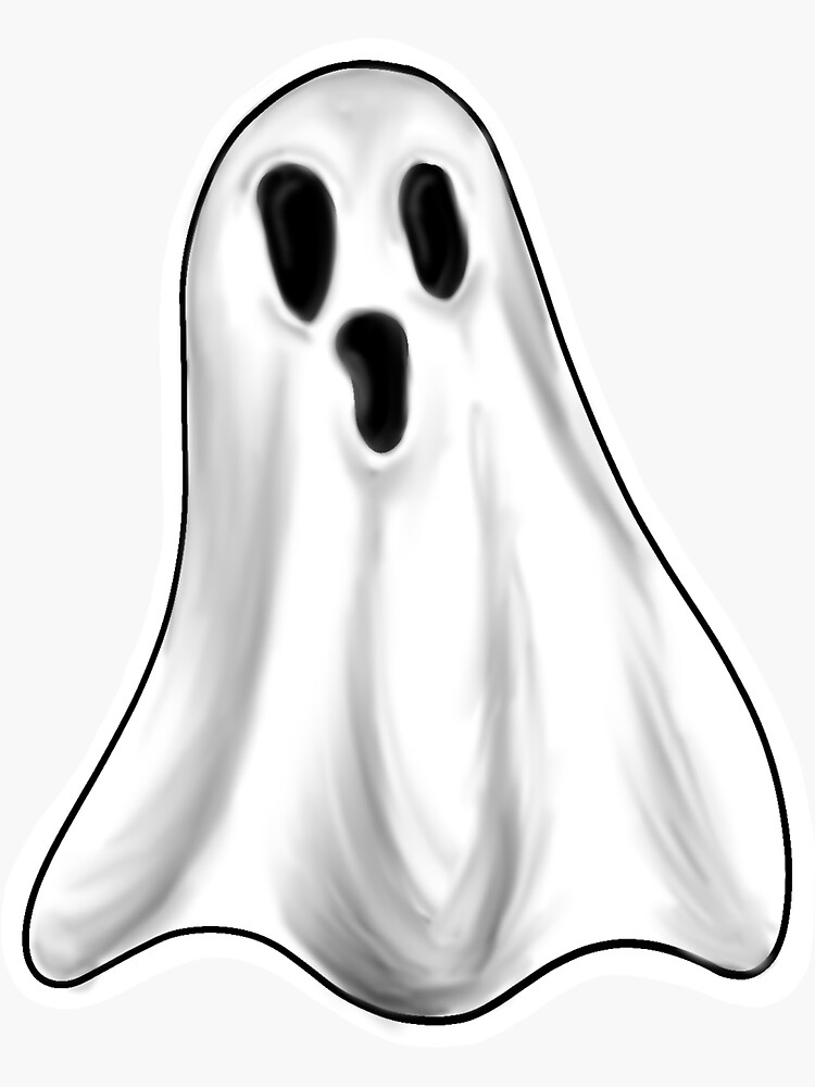 "Small Ghost" Sticker by egs-35 | Redbubble