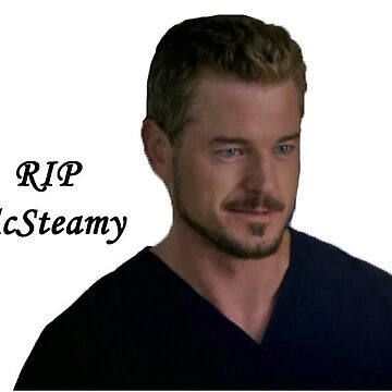 "RIP McSteamy" Sticker for Sale by lolcandybar | Redbubble