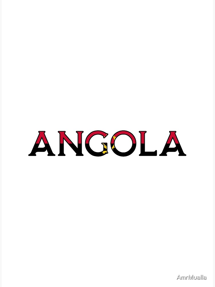 "Angola Word" Poster for Sale by AmrMualla | Redbubble