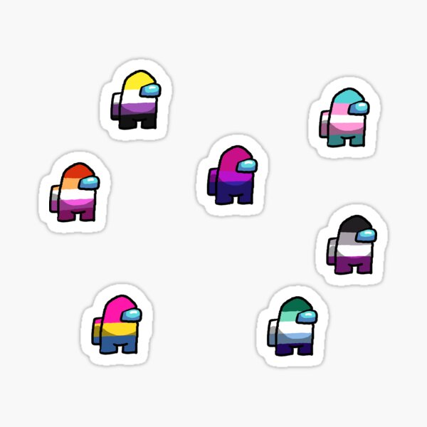 "Among Us Pride Flag" Sticker by joshulous | Redbubble