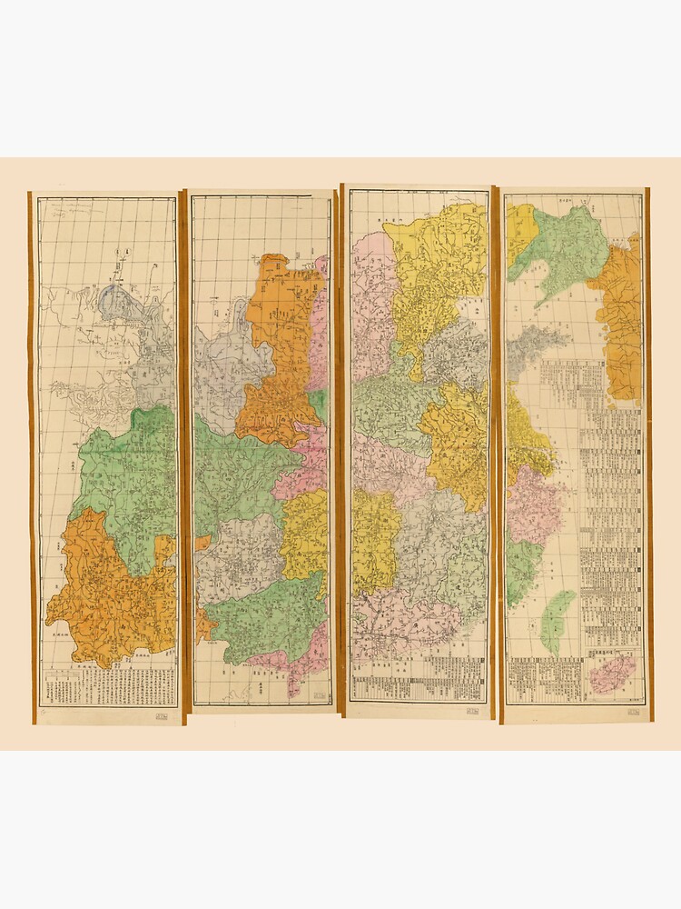 "Map of China (1896)" Sticker for Sale by allhistory | Redbubble