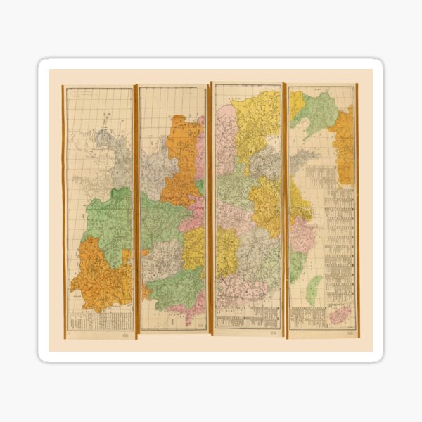 "Map of China (1896)" Sticker for Sale by allhistory | Redbubble