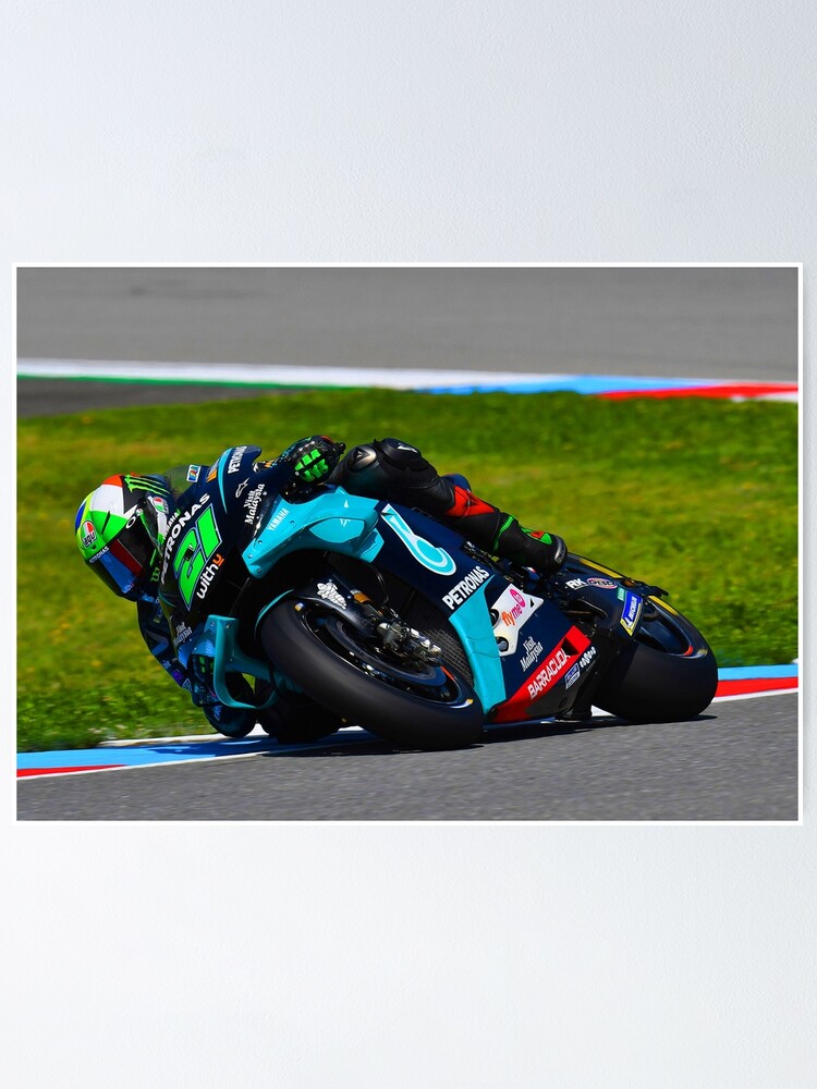 "Franco Morbidelli racing through a corner" Poster for Sale by Therod ...