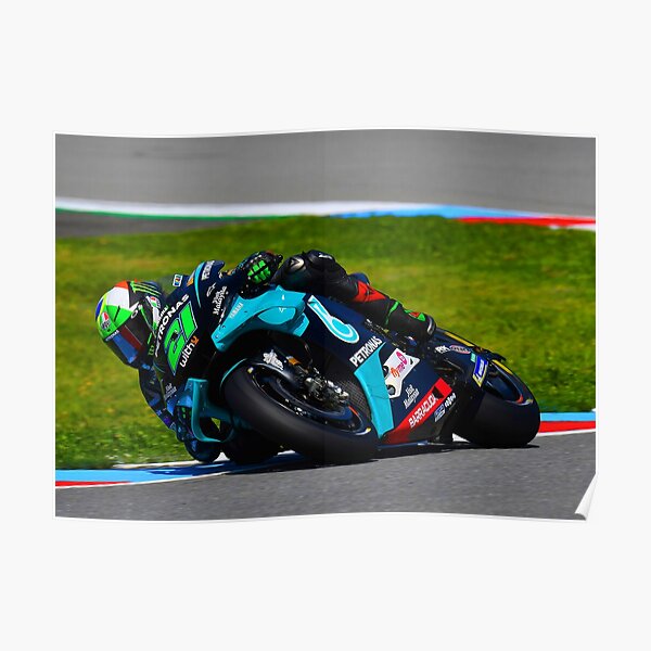 "Franco Morbidelli racing through a corner" Poster for Sale by Therod ...