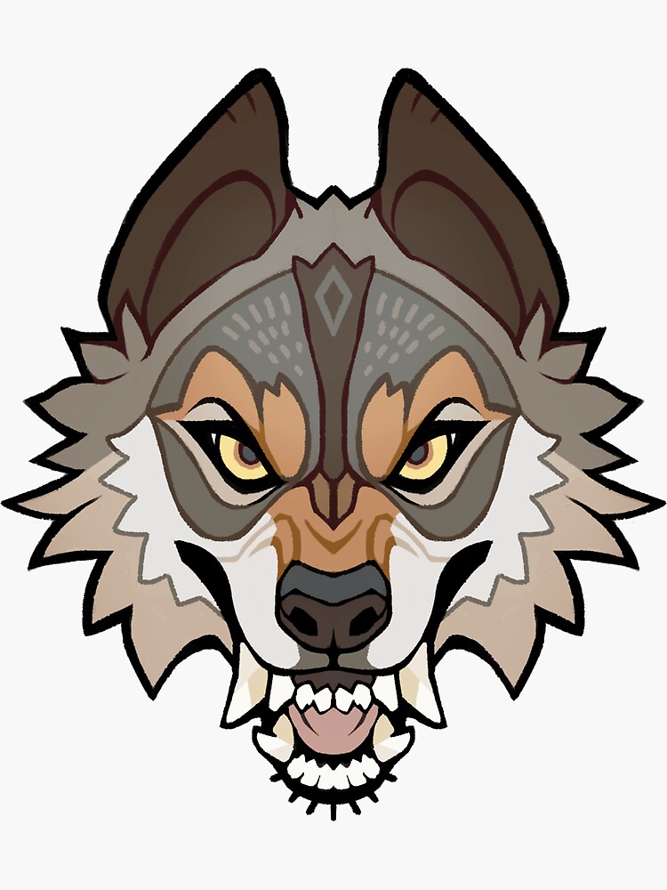 "Wolf" Sticker for Sale by LiLaiRasShop | Redbubble