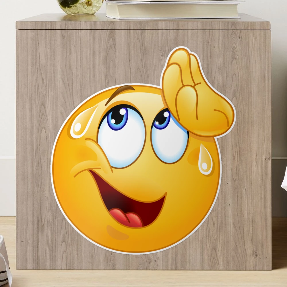 Emoji De Sudor Y Miedo 😦 Emoji Con El Ceño Fruncido Y La Boca