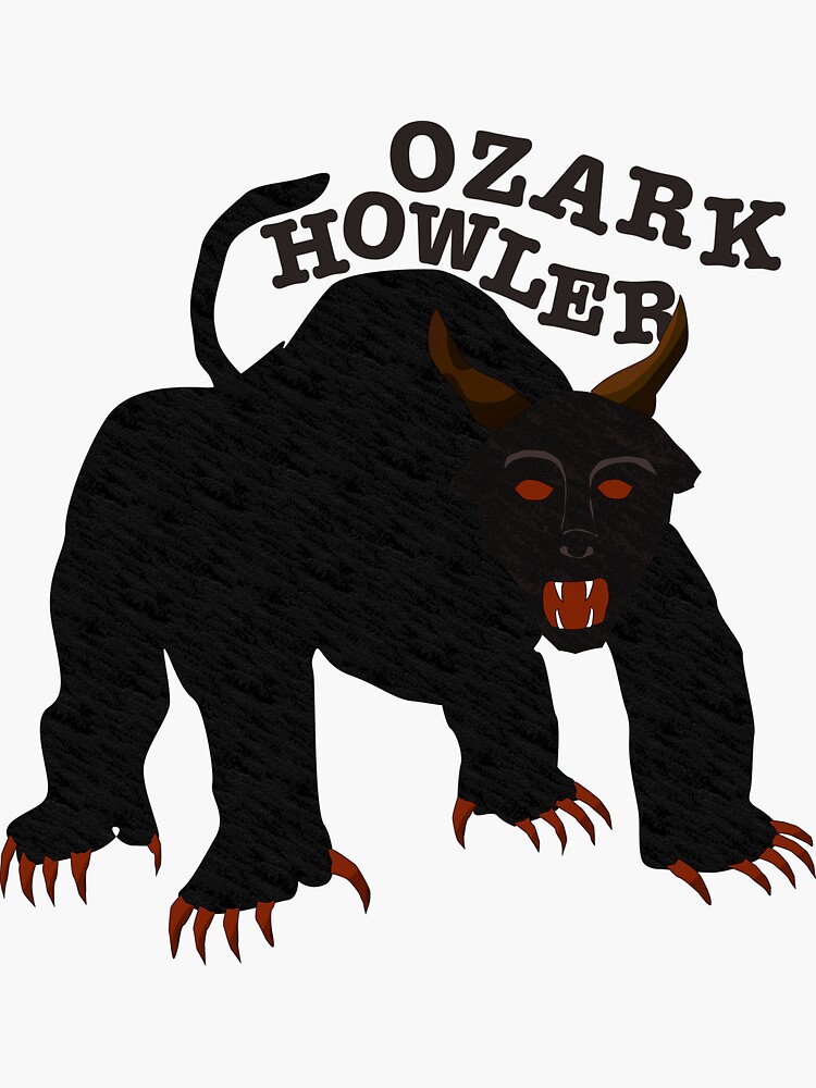 "Dark Ozark Howler" Sticker by irregulargoods | Redbubble