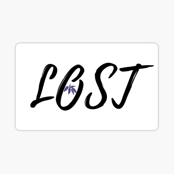 "Lost" Sticker for Sale by imaane1 | Redbubble