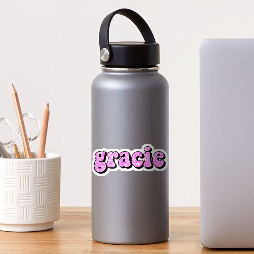 "aesthetic hot pink glitter gracie name" Sticker for Sale by STAR10008 ...