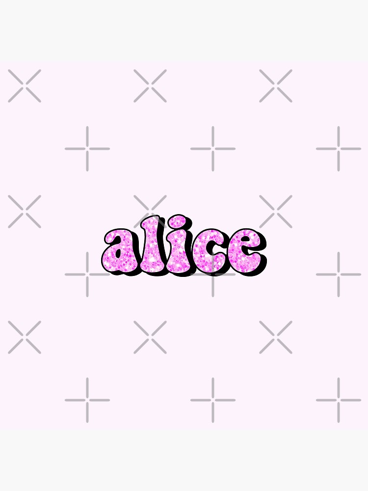 "aesthetic hot pink glitter alice name" Poster by STAR10008 | Redbubble