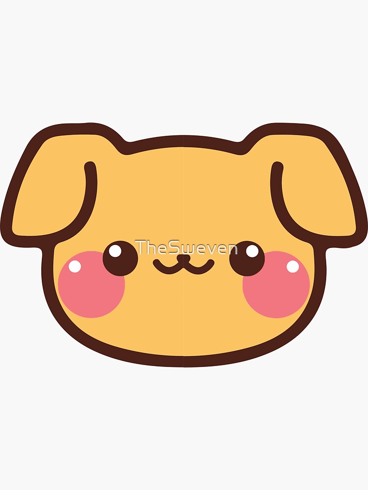 "Cute Cartoon Anime Dog" Sticker by TheSweven | Redbubble