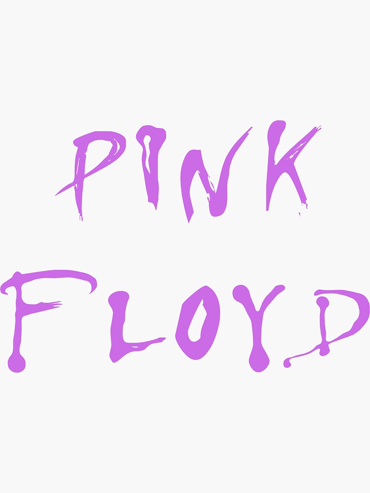 "pink floyd, purple typography" Sticker for Sale by Junsulim | Redbubble