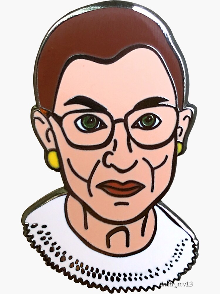 "Notorious RBG " Sticker by dmitrymv13 | Redbubble