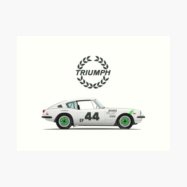 "Triumph GT6 Group 44 Race Car" Art Print for Sale by ClassicMotors ...