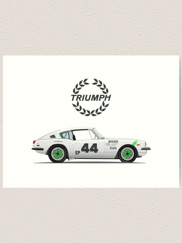 "Triumph GT6 Group 44 Race Car" Art Print for Sale by ClassicMotors ...