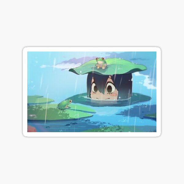 Mha Tsuyu Asui Sticker Sticker For Sale By Kakaotaek Redbubble 
