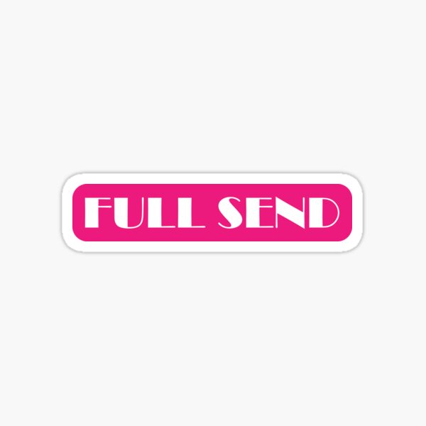 Full Send Airplane Stickers | Redbubble