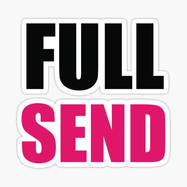 Full Send Airplane Stickers | Redbubble