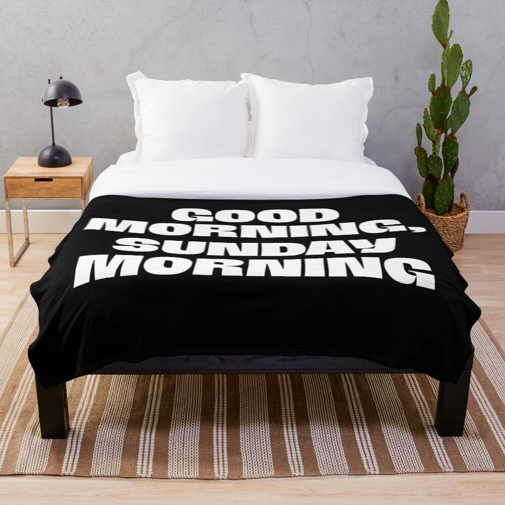 "Good Morning Sunday Morning Nancy Pelosi" Throw Blanket by ...