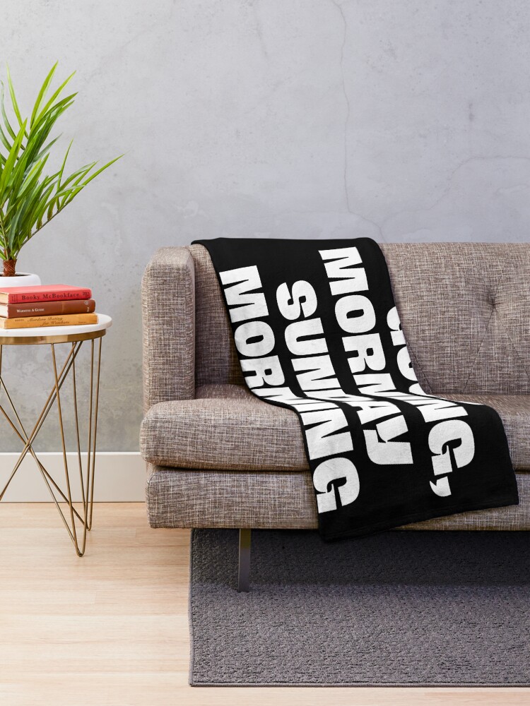 "Good Morning Sunday Morning Nancy Pelosi" Throw Blanket by ...