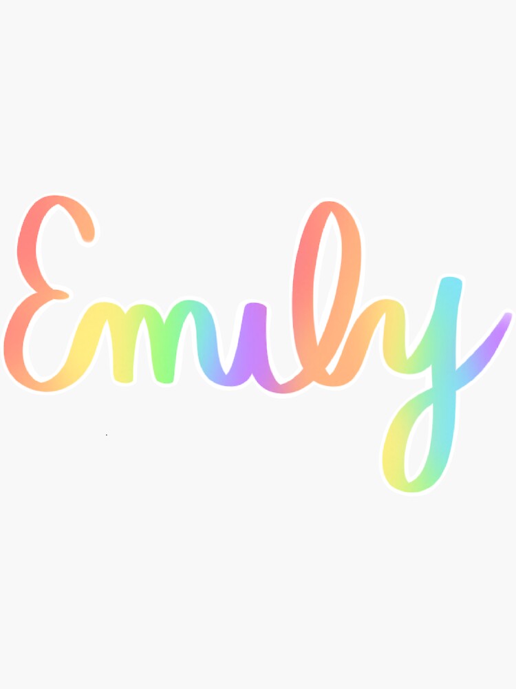 "Emily" Sticker for Sale by SavageStyles619 | Redbubble