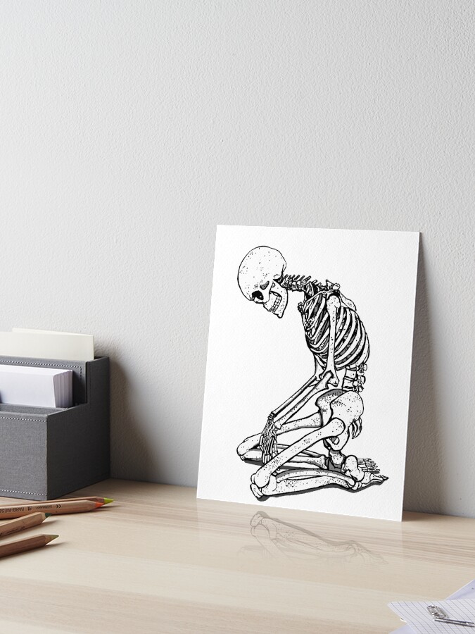 "Sad Skeleton" Art Board Print for Sale by DanceForGrandma | Redbubble