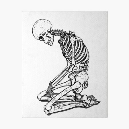 "Sad Skeleton" Art Board Print for Sale by DanceForGrandma | Redbubble