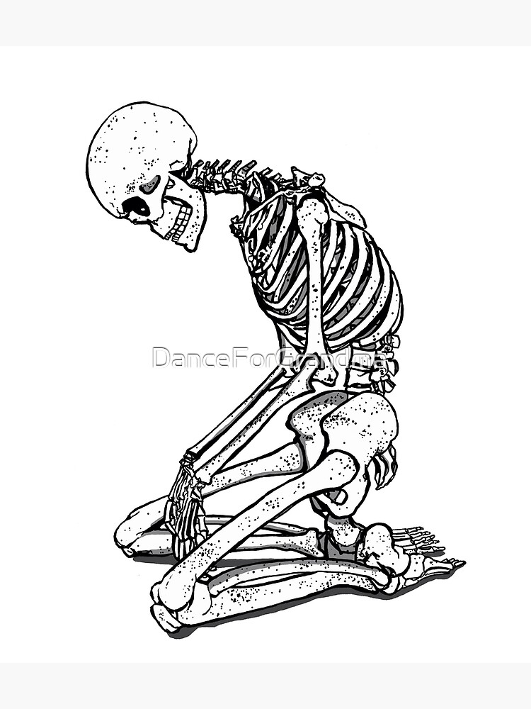 "Sad Skeleton" Poster for Sale by DanceForGrandma | Redbubble