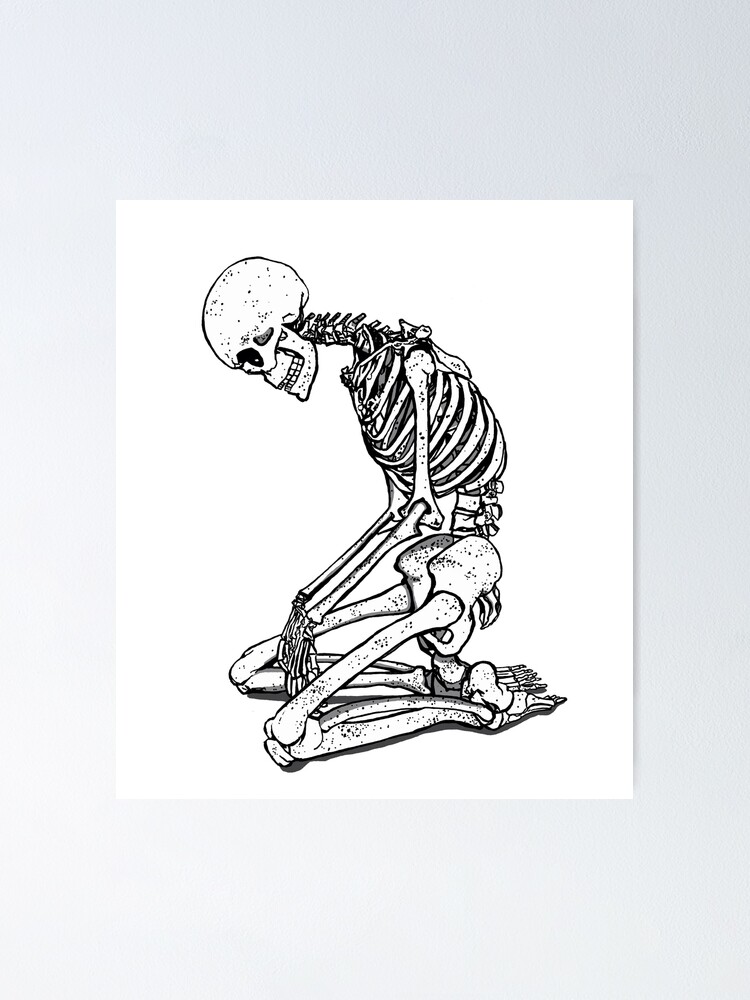 "Sad Skeleton" Poster for Sale by DanceForGrandma | Redbubble