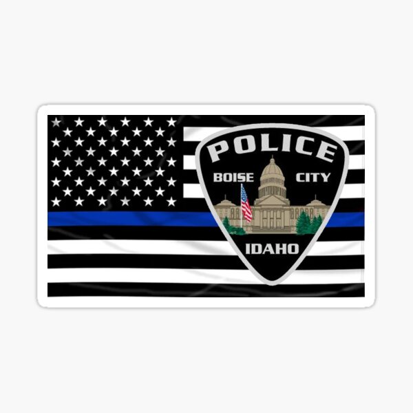 "Boise Police Blue Line Flag" Sticker for Sale by lawrencebaird | Redbubble
