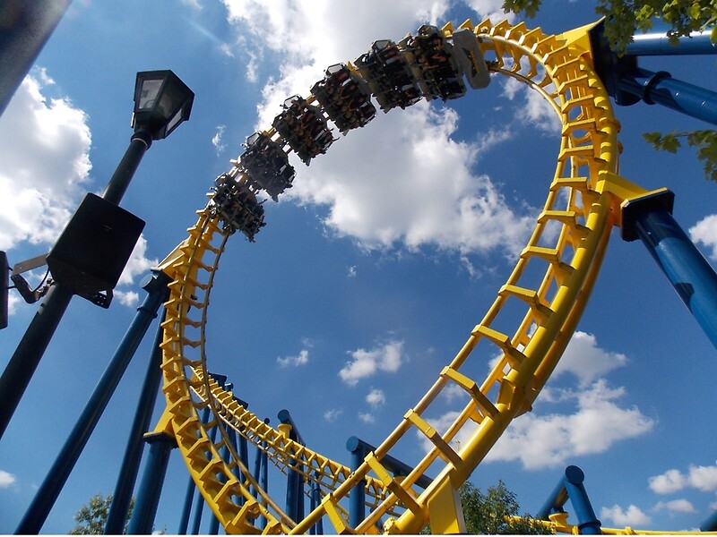 "NightHawk at Carowinds Roller Coaster" by CoasterLife | Redbubble