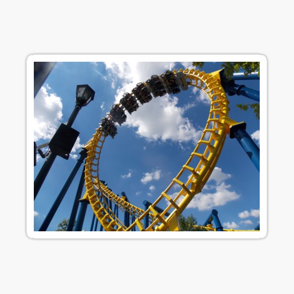 "NightHawk at Carowinds Roller Coaster" Sticker for Sale by CoasterLife ...