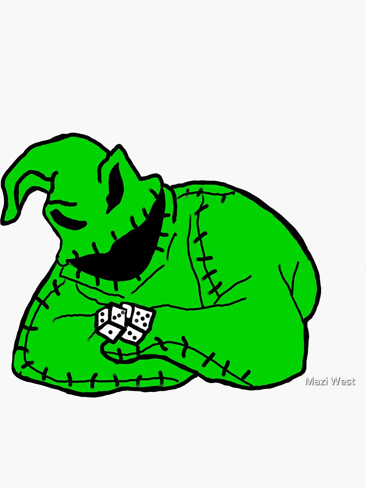 "Oogie Boogie" Sticker by mazixwest | Redbubble
