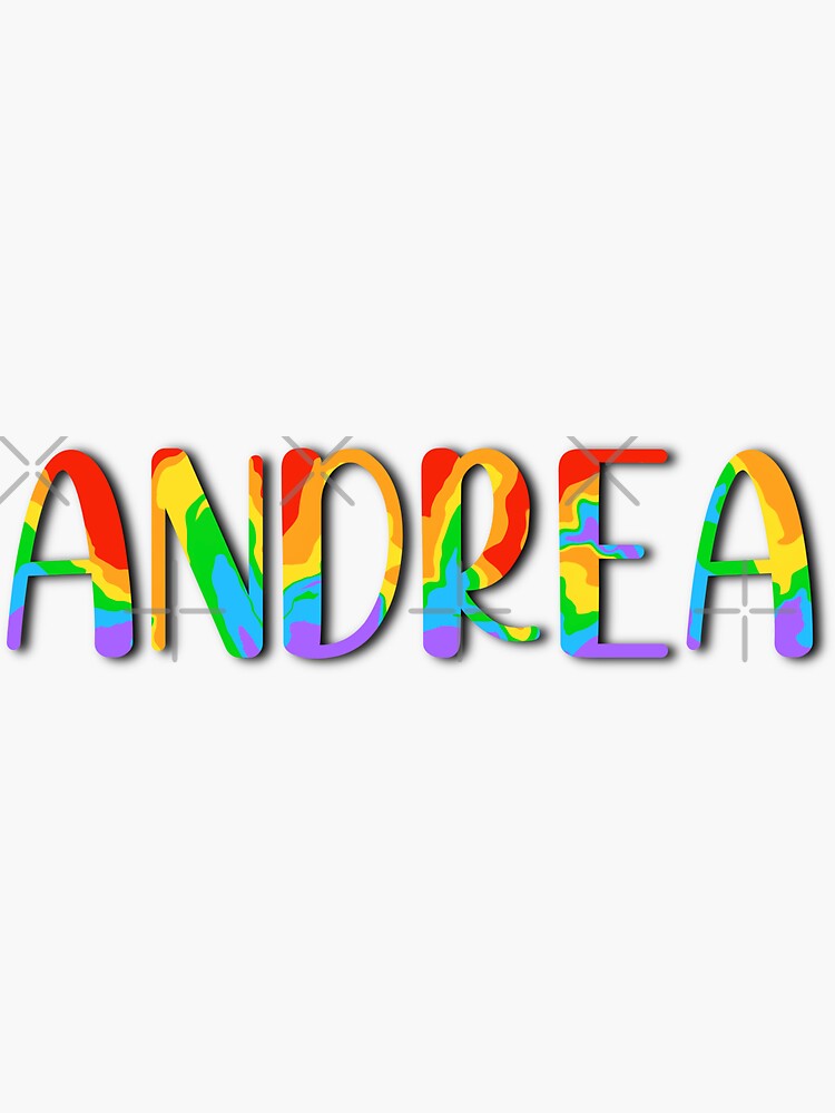 "Andrea" Sticker for Sale by dolphin1128 | Redbubble