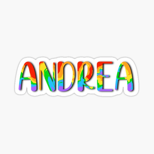 "Andrea" Sticker for Sale by dolphin1128 | Redbubble