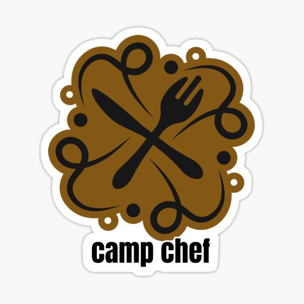 "Camp Chef Design " Sticker for Sale by Rugger8 | Redbubble