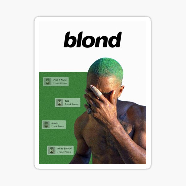 "Frank Ocean blond " Sticker for Sale by lunervie | Redbubble