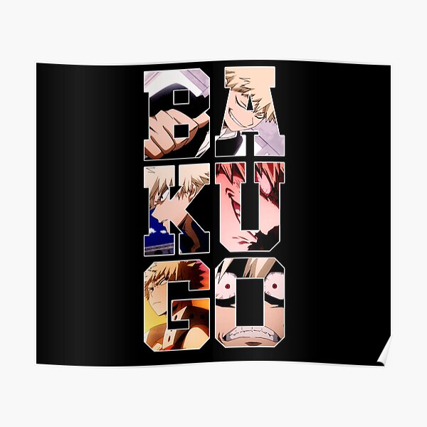 "Bakugo Cut Out" Poster by Linz10z | Redbubble