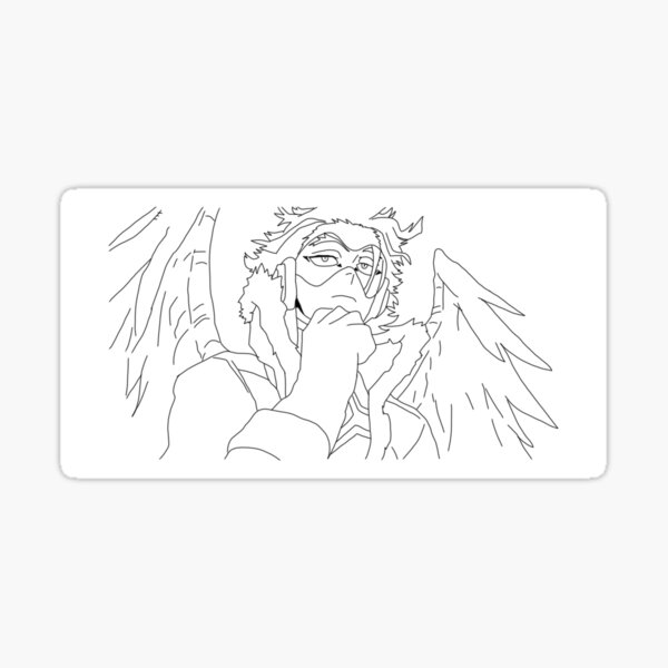 "Hawks MHA" Sticker for Sale by BakugoShop | Redbubble