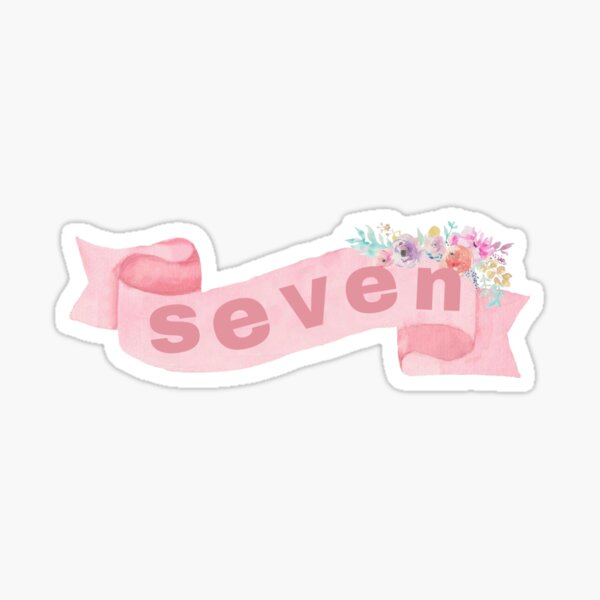 "Seven" Sticker for Sale by Taylor-Shreya | Redbubble