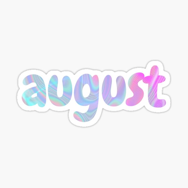 "Colorful august" Sticker for Sale by Taylor-Shreya | Redbubble