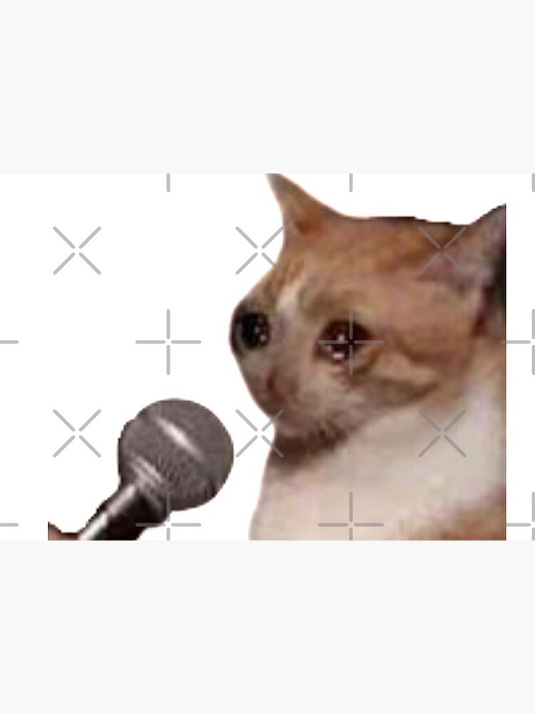 "Crying Cat Microphone Meme - Crying Cat Meme Crying Cat Microphone ...