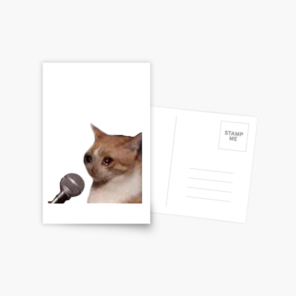 "Crying Cat Microphone Meme - Crying Cat Meme Crying Cat Microphone ...