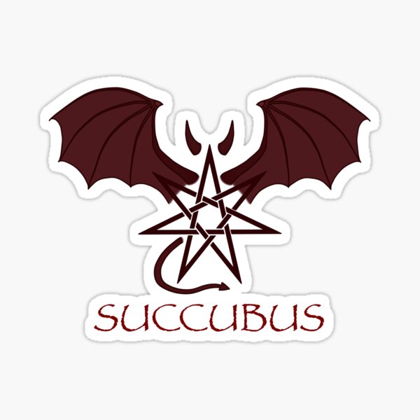 Pegatina «V.2 Diseño de arte de símbolo de Otherkin “súcubo”» de ...