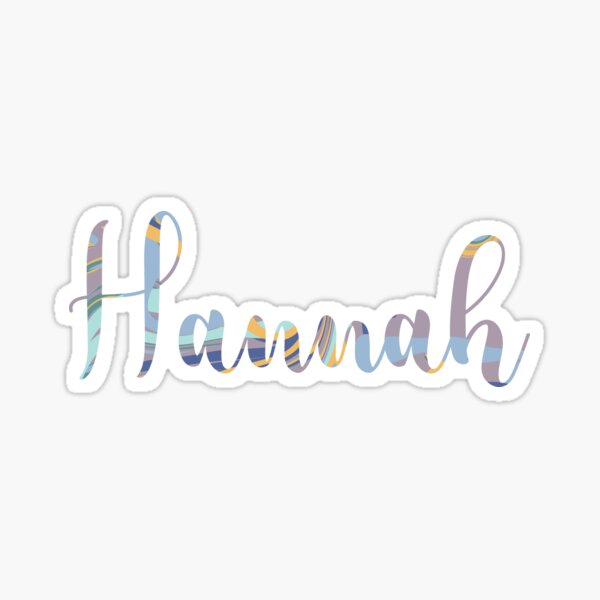 "Hannah" Sticker for Sale by elle14creates | Redbubble